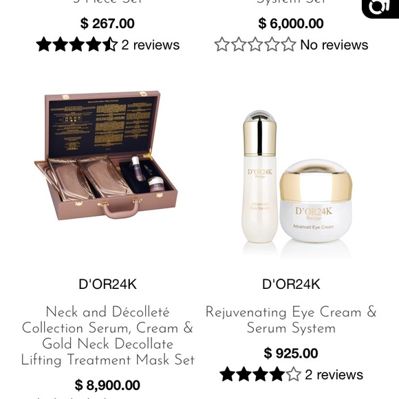 D'Or Skincare | Makeup | Dor 24k Cream Serums Face Neck Wraps And ...